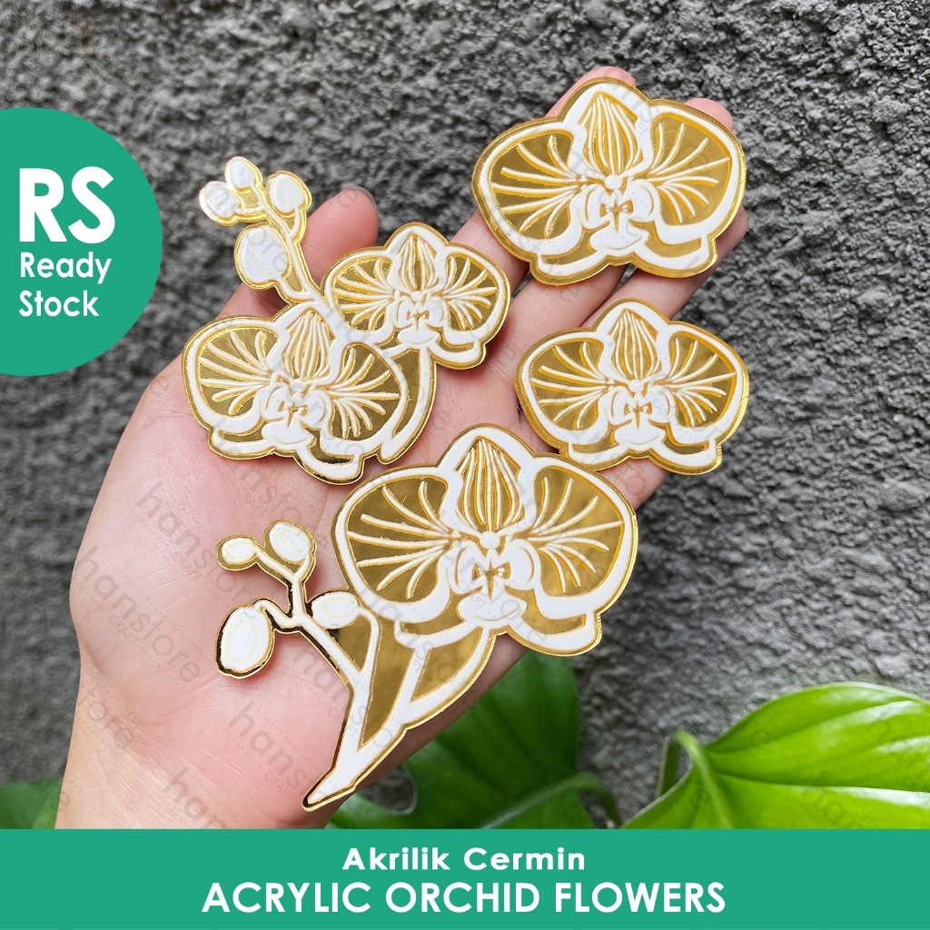 Jual RS Acrylic Orchid Flowers / Bunga Anggrek Akrilik / Dekorasi Mahar ...