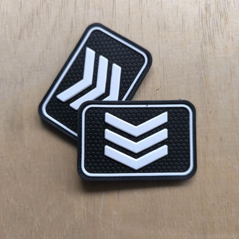Jual patch rubber logo pangkat brigpol polri tempelan emblem aksesoris ...