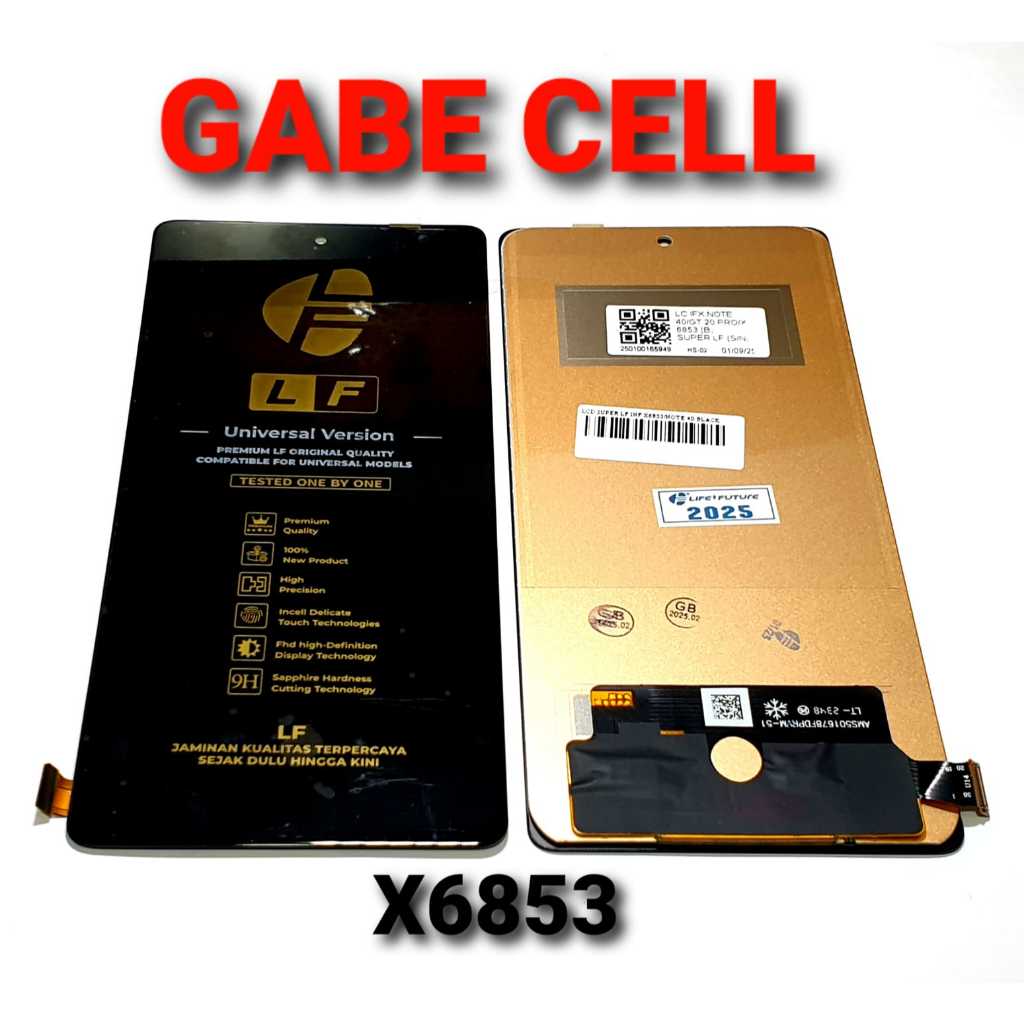 Jual LCD INF X6853/X6871/NOTE 40/GT 20 PRO BLACK FULLSET TOUCHSCREEN ...