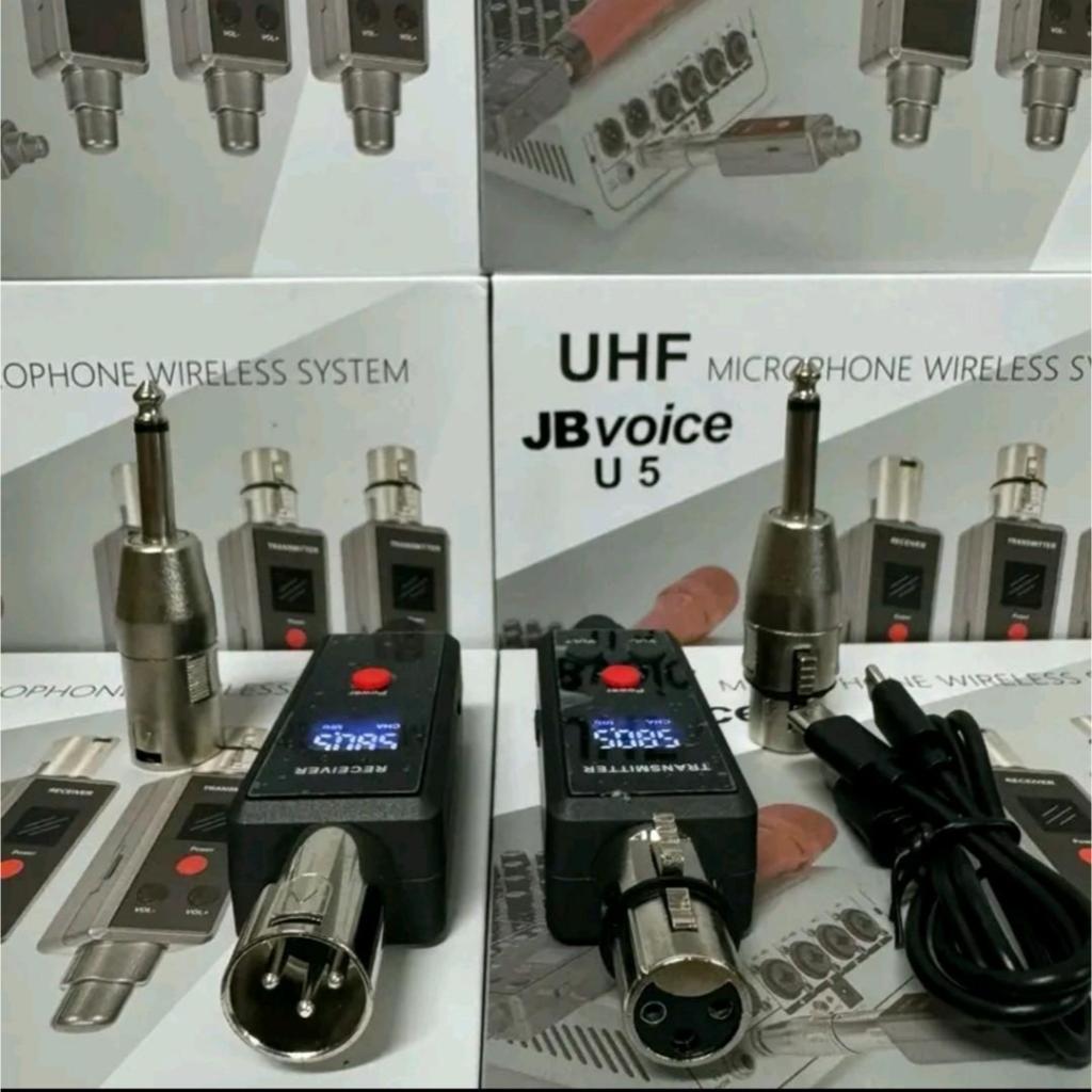 Jual Microphone Converter Wireless System XLR Transmiter JB VOICE U5 ...