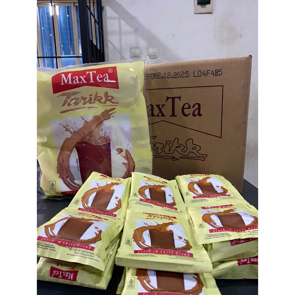 Jual maxtea teh tarik 25 gram per pack | Shopee Indonesia
