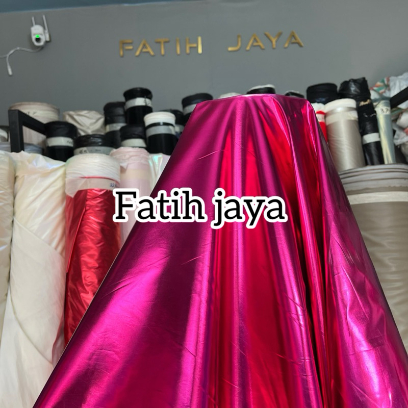 Jual New kain hologram Despo semprot warna cerah polos glossy holo ...