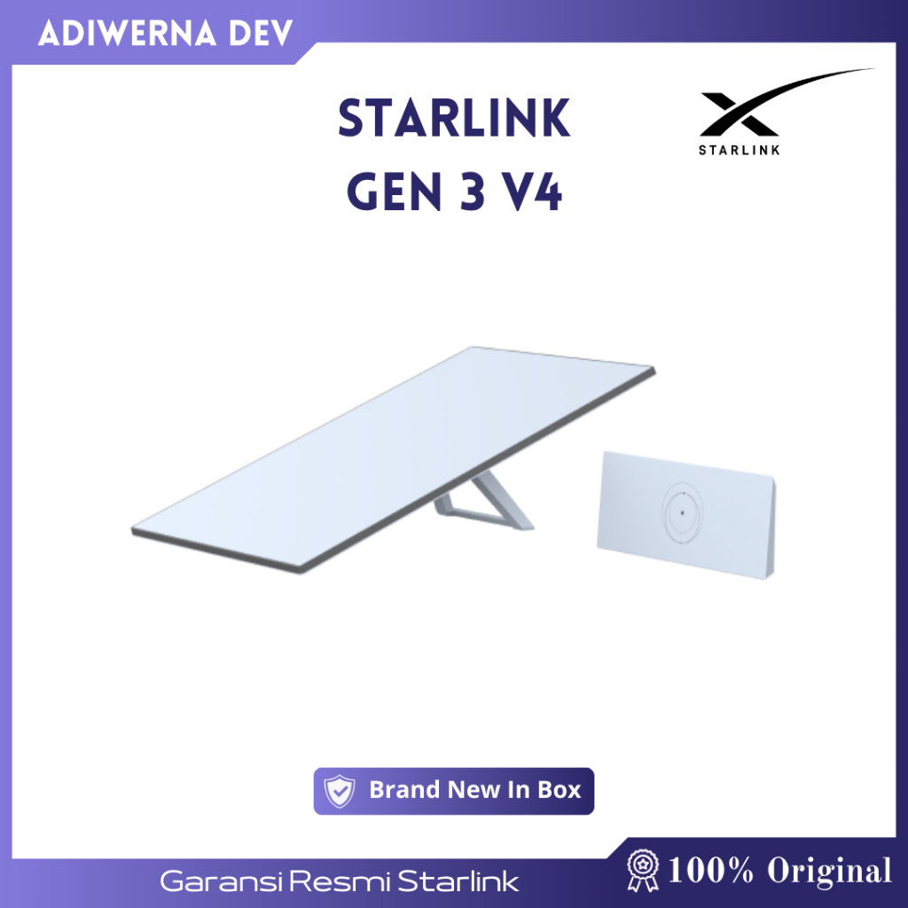 Jual STARLINK V4 FLAT GEN 3 ANTENA WIFI SATELITE - Standard Actuated Kit AC Dual Band Wi-Fi ...