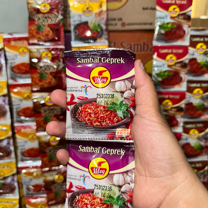 Jual Uleg SAMBAL GEPREK 18g (10pcs) | Shopee Indonesia