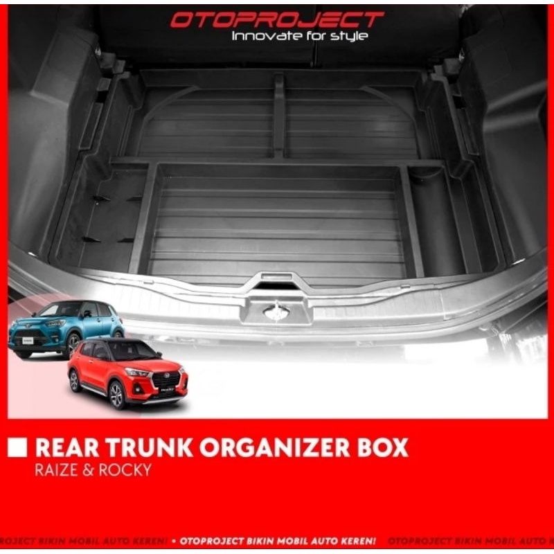 Jual OTOPROJECT REAR TRUNK ORGANIZER BOX DAIHATSU ROCKY / TOYOTA RAIZE ...