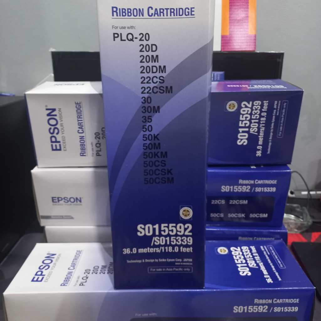 Jual Pita Printer Epson PLQ-20/PLQ-30 isi 3pcs/Original | Shopee Indonesia