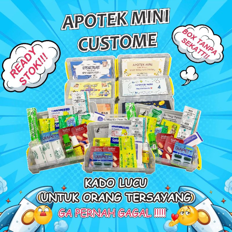 Jual apotek mini untuk gift orang tersayang (READY STOCK) | Shopee ...