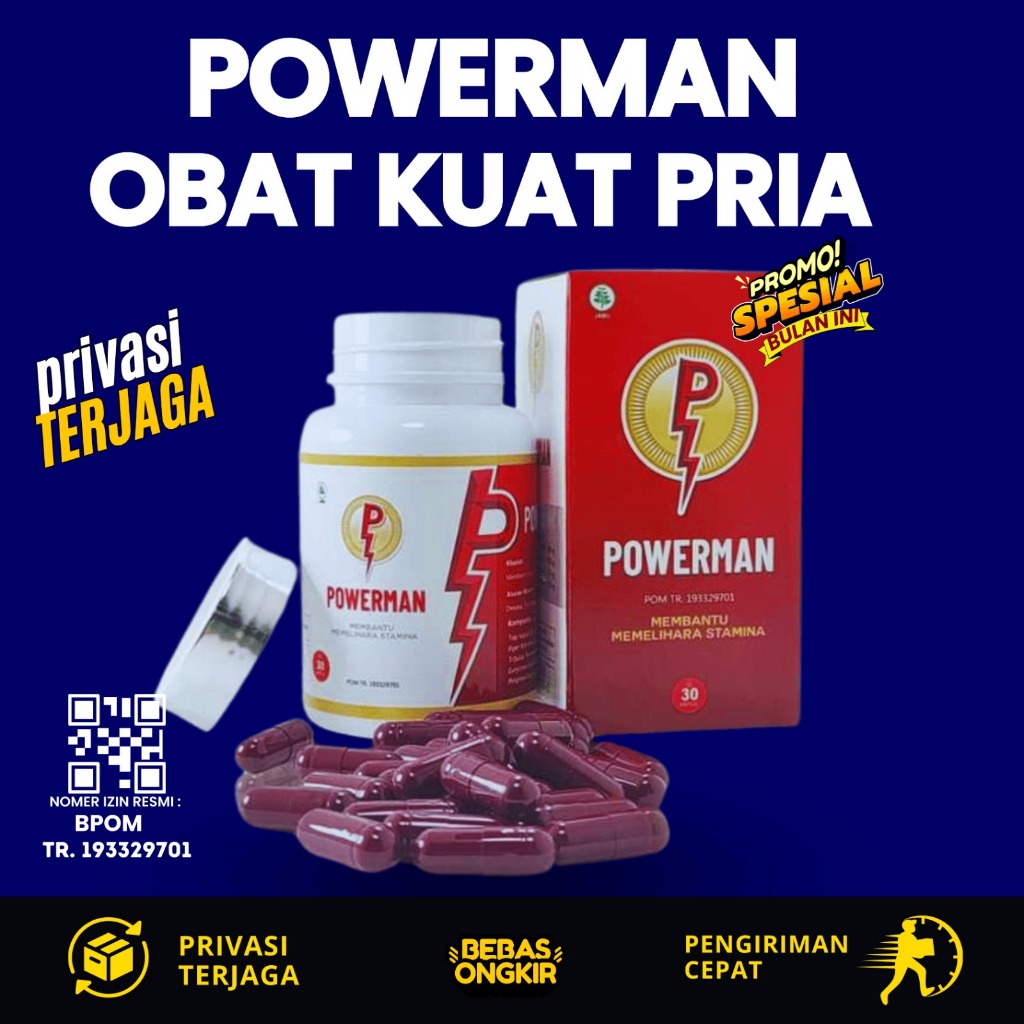Jual POWERMAN OBAT KUAT HERBAL STAMINA PRIA TERBAIK TAHAN LAMA paling ampuh 100% original ...