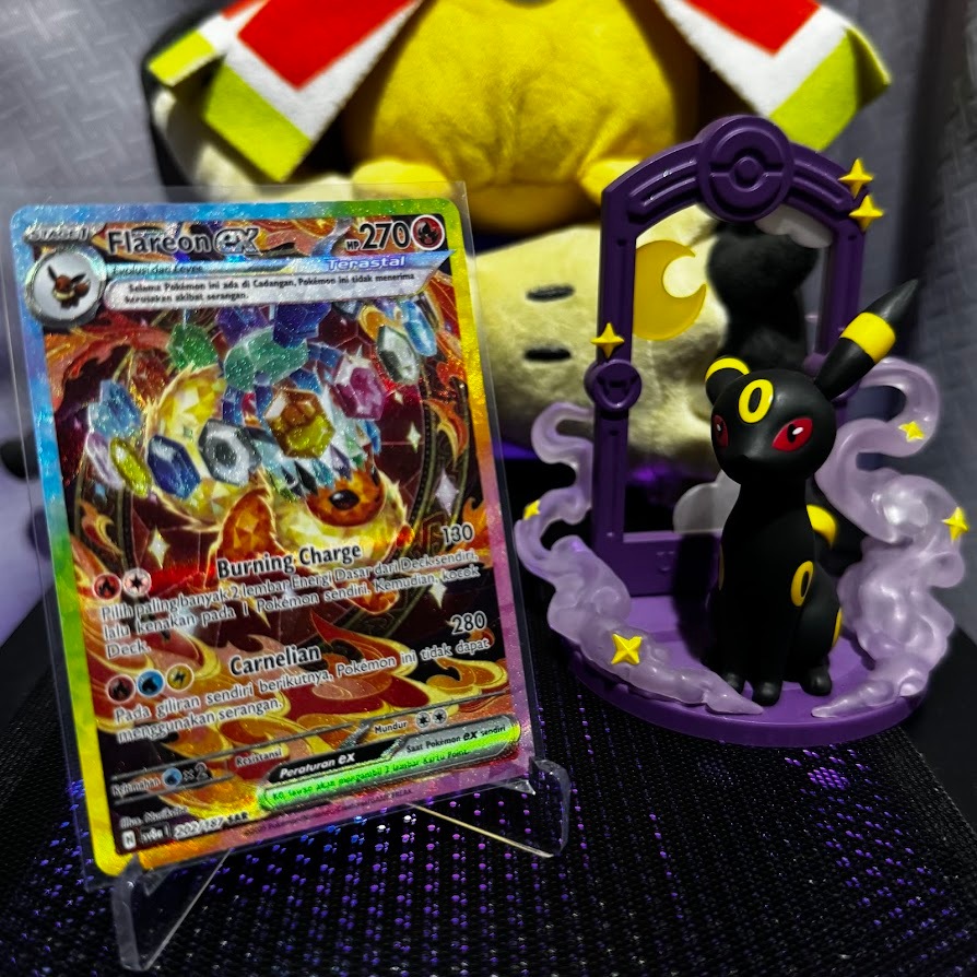 Jual 202/187 Pokemon TCG Indonesia Flareon ex SV8a SAR | Shopee Indonesia