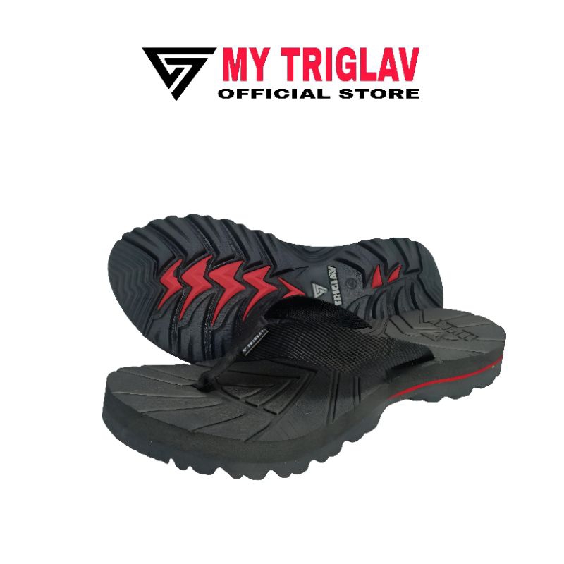 Jual TRIGLAV Sandal Gunung Jepit Top Warna Hitam | Shopee Indonesia