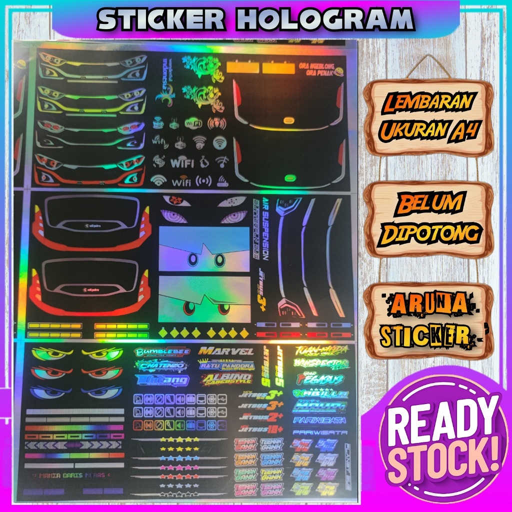 Jual Sticker Miniatur Bus Hologram | Shopee Indonesia