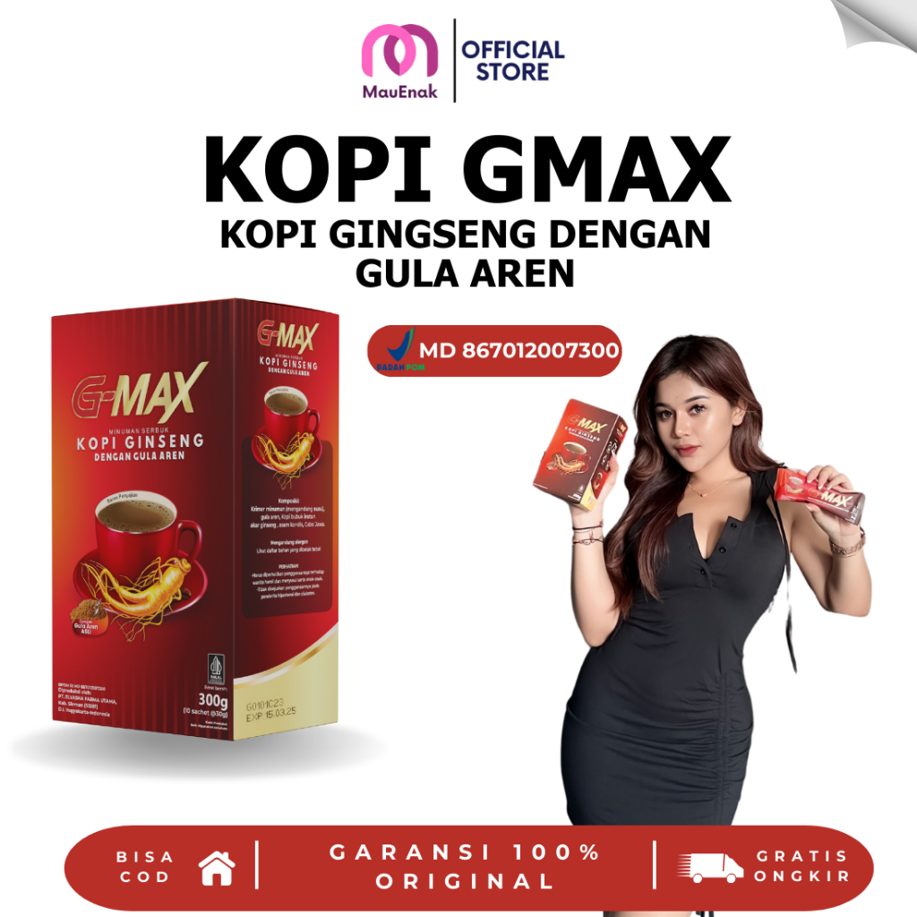 Jual KOPI G-MAX ORIGINAL BPOM 1 BOX ISI 10 SACHET HALAL & AMAN | Shopee Indonesia