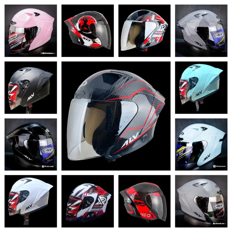 Jual Helm Alv Ultron Paket Ganteng 100% Ori / helm alv ultron V2 / helm ...