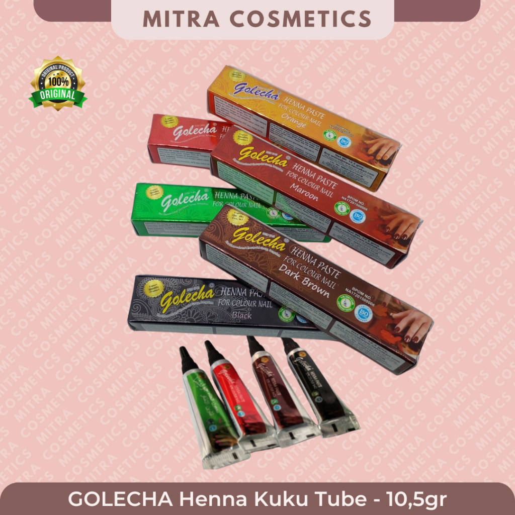 Jual [Mitra Cosmetics] GOLECHA NAIL HENNA TUBE PASTE / HENNA KUKU ...