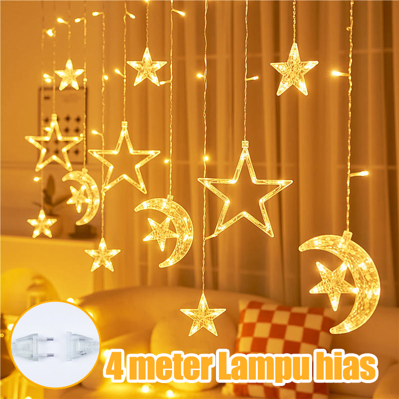 Jual [Ready stock] 2025 NEW 4 Meter Lampu Ramadhan Lampu Hias Lampu LED ...