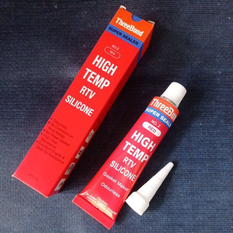 Jual THREEBOND RED HIGH TEMP RTV SILICONE GASKET MAKER ODOURLESS 30GRAM ...