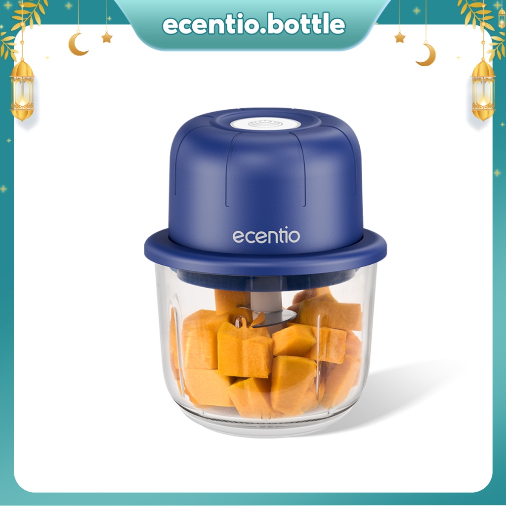 Jual ecentio Kaca Mini Chopper 6 pisau 350ml Blender Portable Bumbu ...