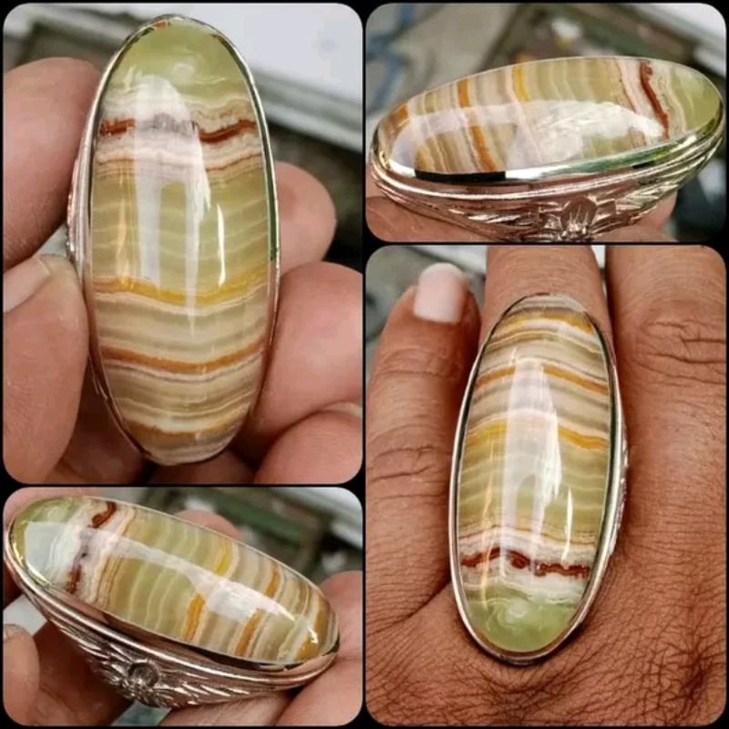 Jual Natural Anggur Lapis Melon - Agate - Ginggang - Genggang - Jumbo ...