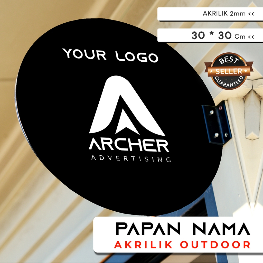 Jual SIGNAGE AKRILIK OUTDOOR / PAPAN IKLAN AKRILIK 30 * 30 Cm | Shopee ...