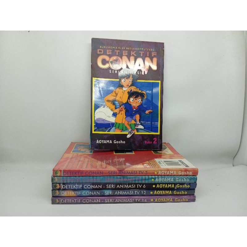 Jual Komik Detektif Conan - Seri Animasi TV Vol. 02, 06,12 & 14 (Elex Media) (Aoyama Gosho ...