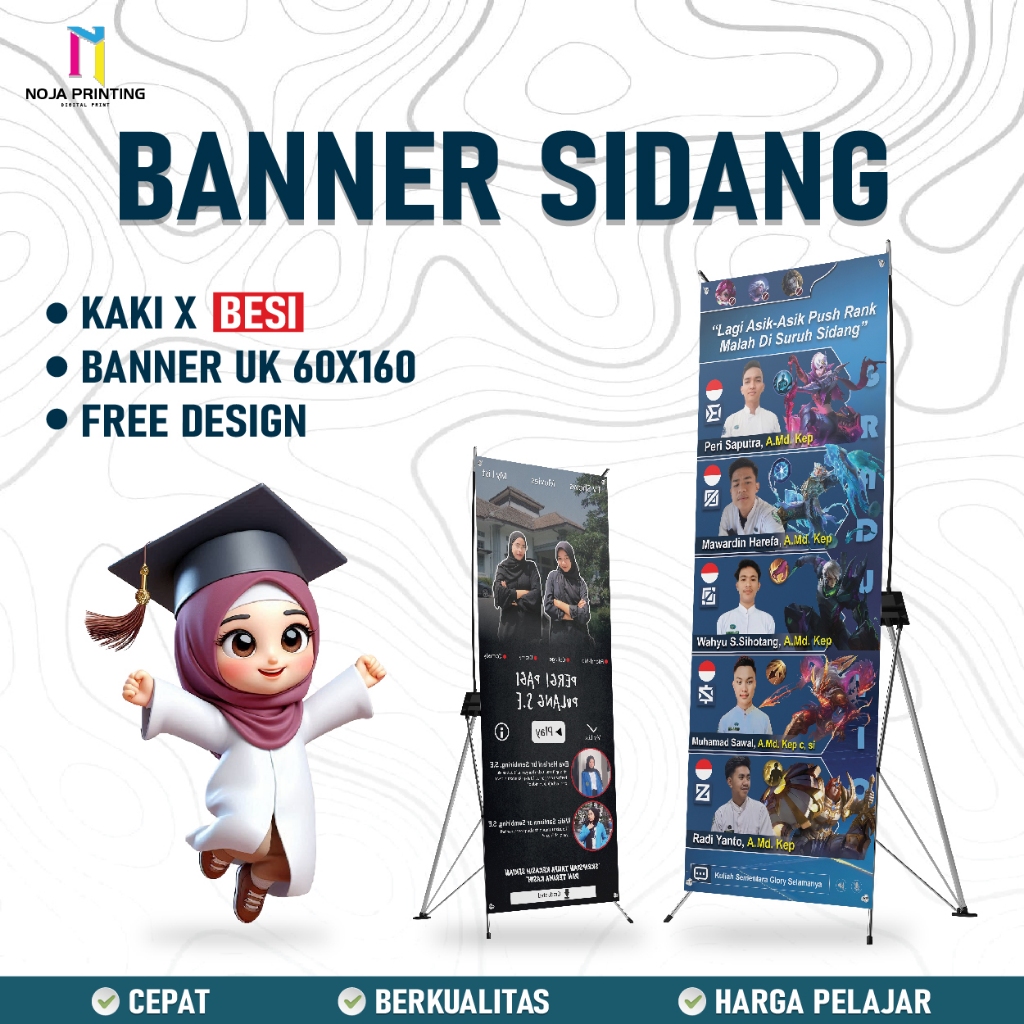 Jual Custom Banner Sidang | Cetak X Banner Wisuda, Wedding, dan Aqiqah ...