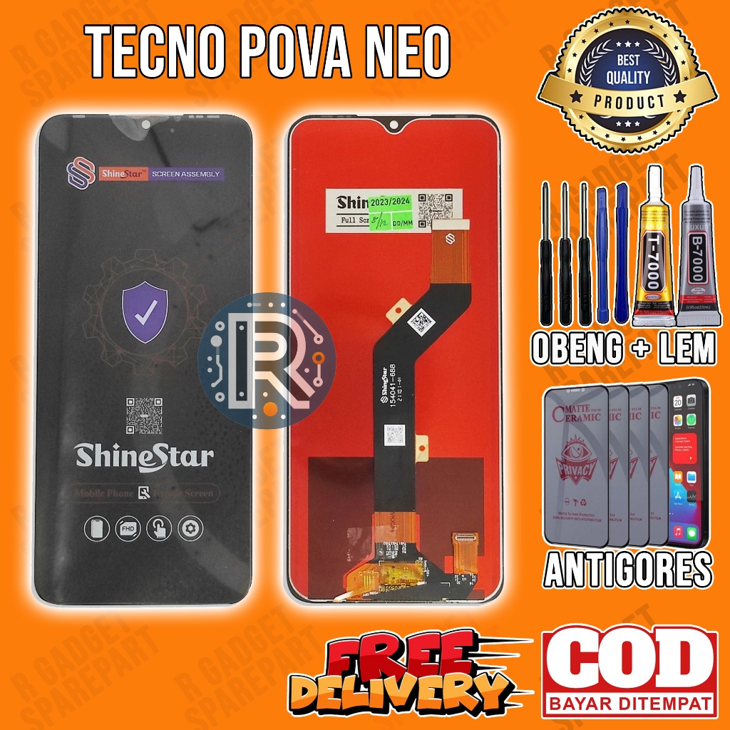 Jual LCD TECNO POVA NEO SHINE STAR FULLSET LCD TOUCHSCREEN | Shopee ...