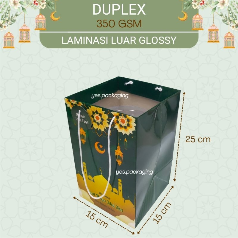 Jual [DPB3TB] DUPLEX PAPER BAG Tas Kemasan Toples Bulat Toples ...
