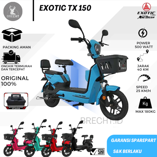 Jual Sepeda Listrik Exotic GROZA TX 150/TX 180 E-Bike 500 Watt Garansi New Series TX150/TX180 ...
