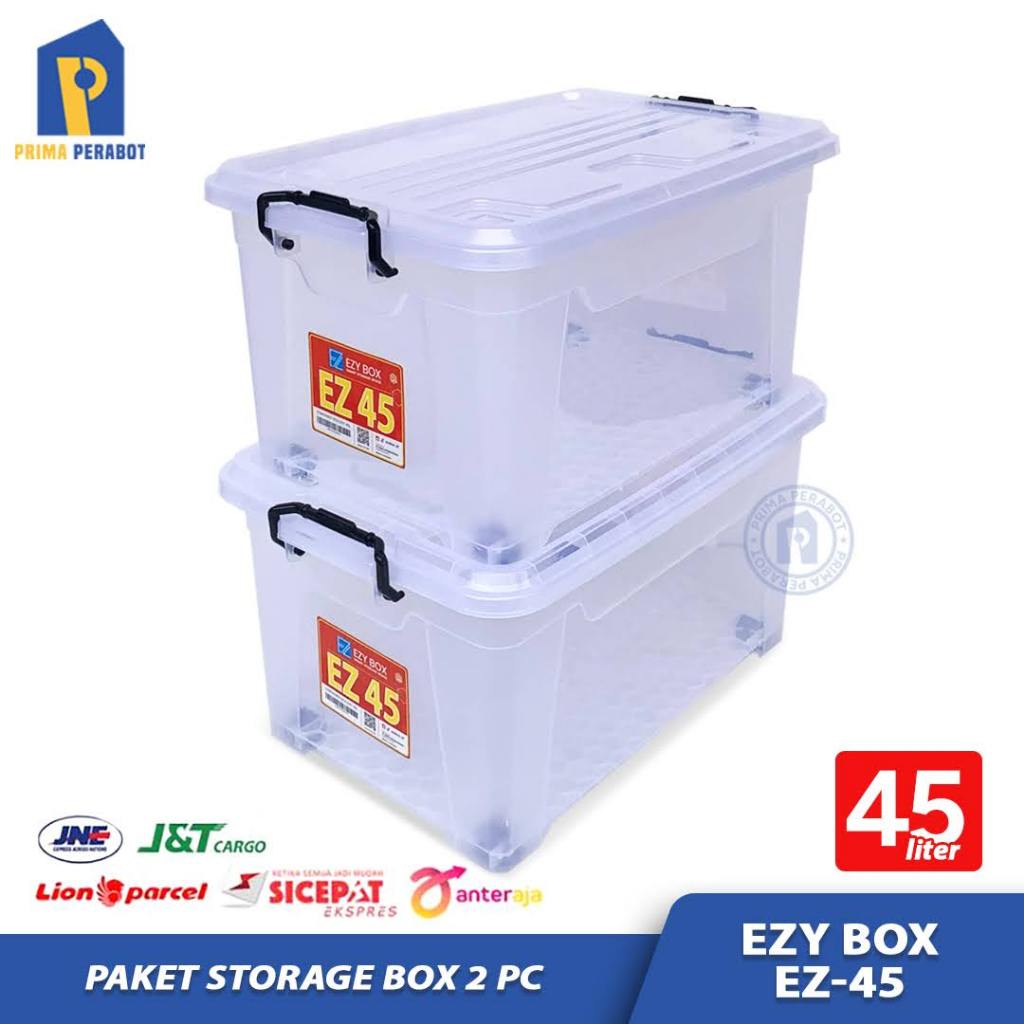 Jual Storage Box 45 Liter Container Boks 2 Pcs EZ-45 Kotak Penyimpanan ...