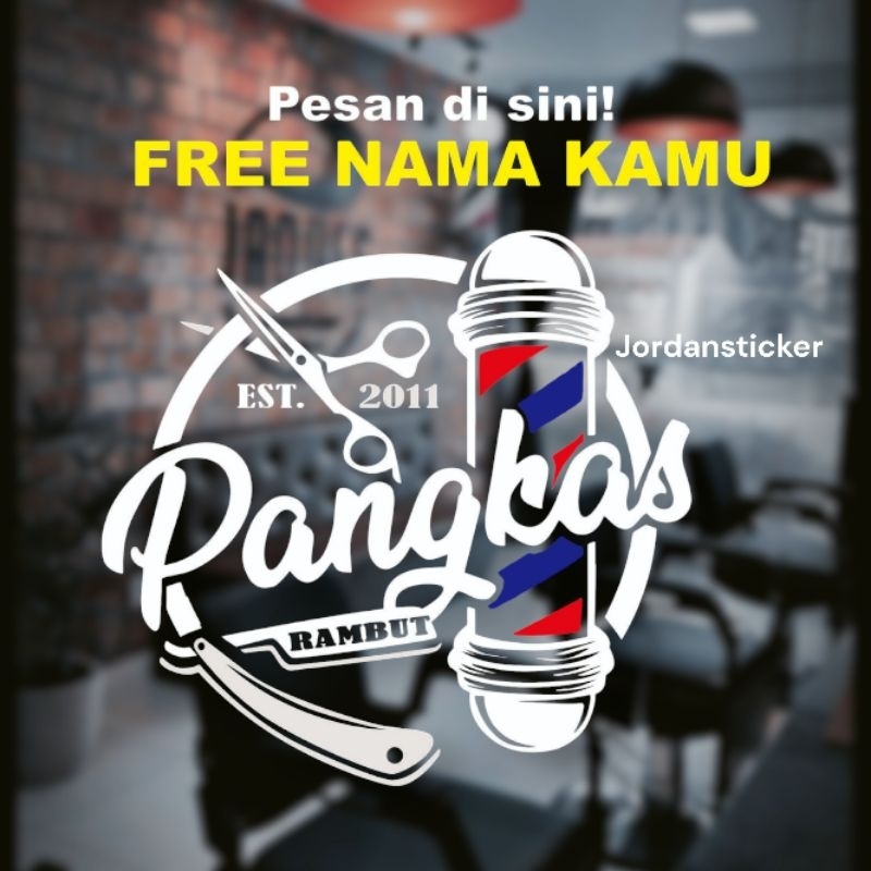 Jual STIKER PANGKAS RAMBUT KACA DINGDING BARBERSHOP ,BEAUTY SALON ...