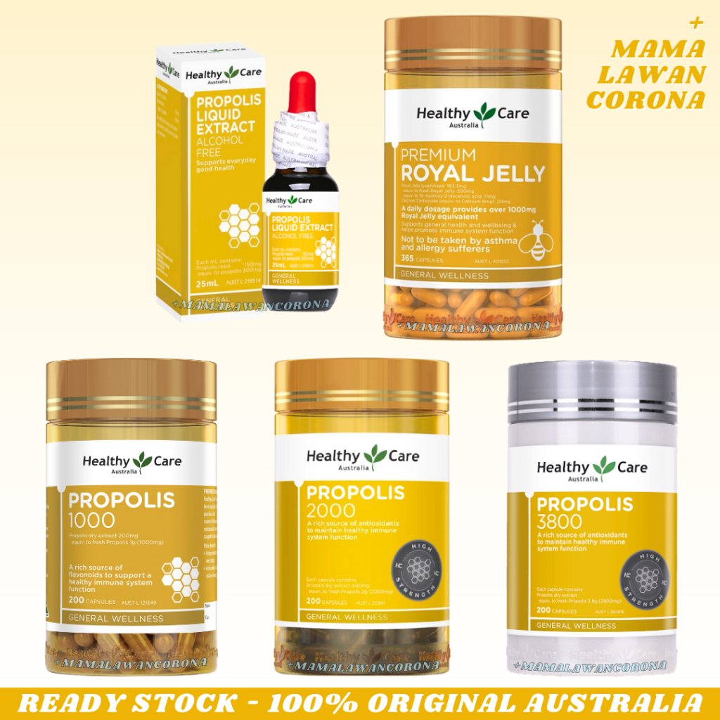 Jual HEALTHY CARE Propolis 2000 mg 2000mg, 3800 mg 3800mg 200 Capsules // SpringLeaf Spring Leaf ...