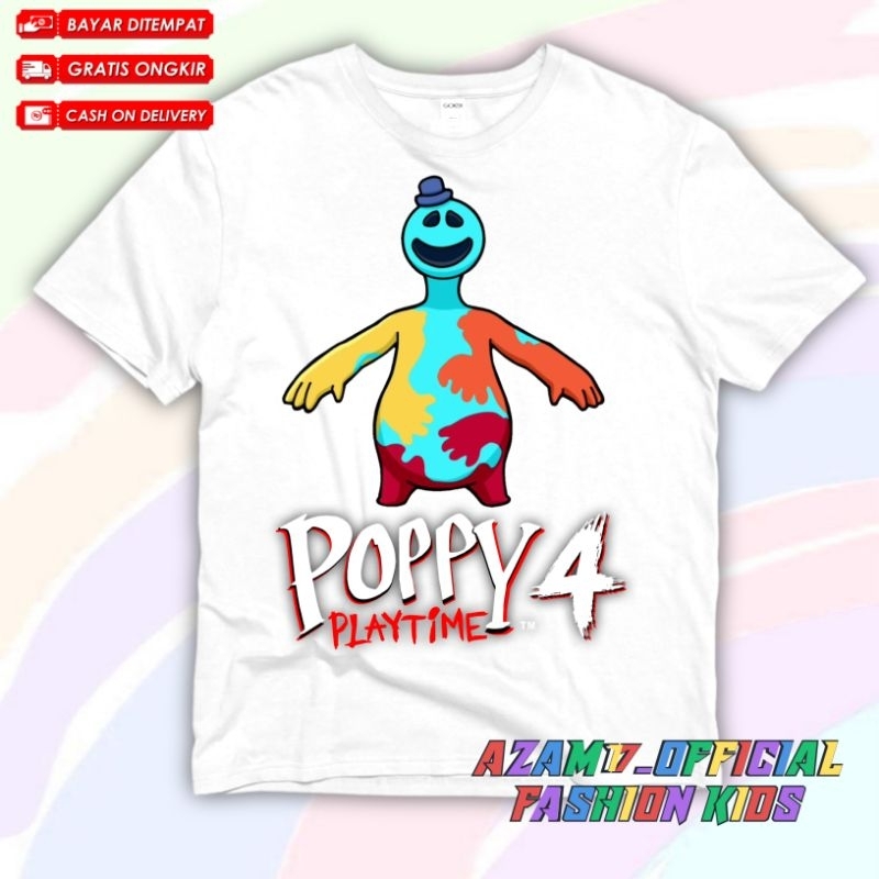 Jual (BISA COD) KAOS ANAK BAJU ANAK DOEY DOUGHMAN POPPY PLAYTIME 4 FREE NAMA / KAOS TSHIRT ANAK ...