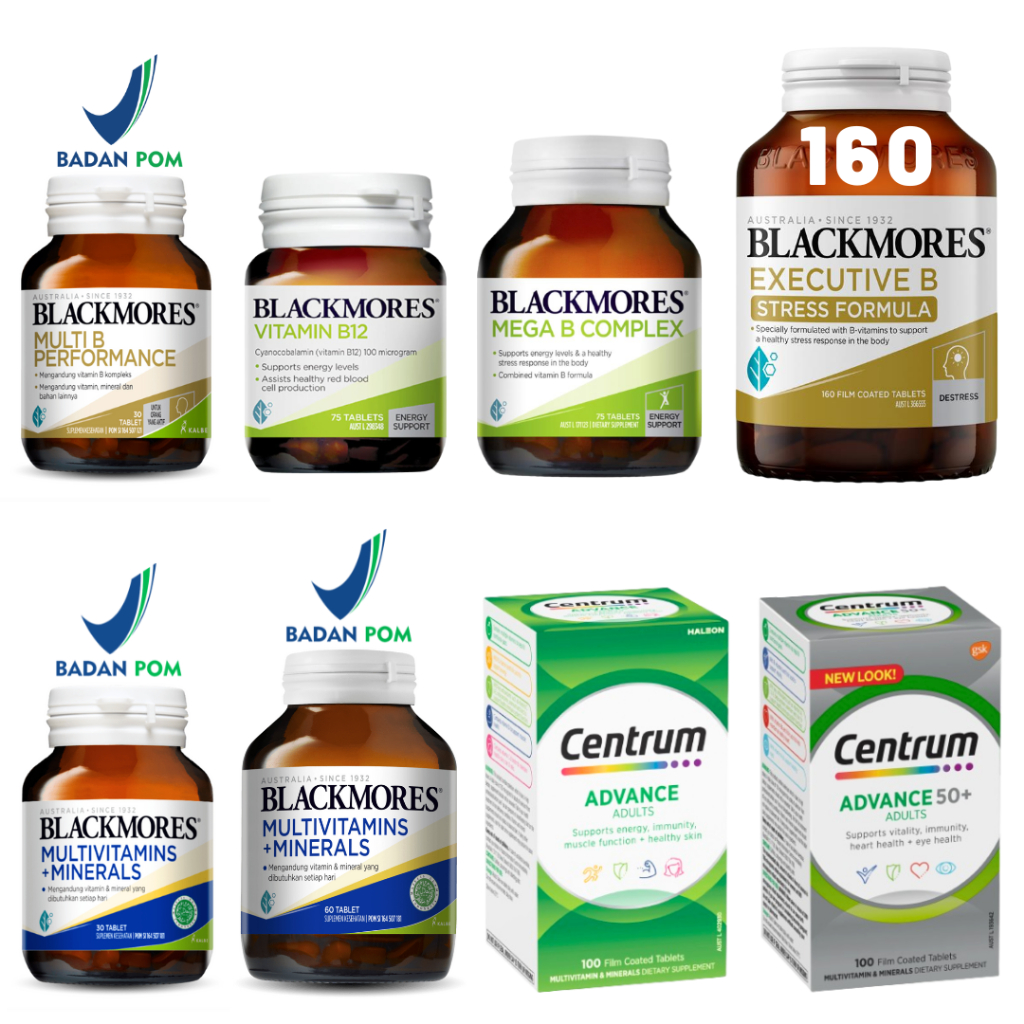Jual Berocca Energy Centrum Advance For Adults 50+ 50 plus 100 Tablets ...