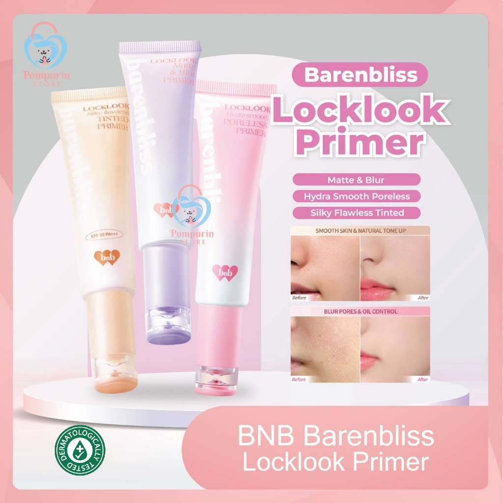 Jual BNB Barenbliss Locklook Hydra Smooth Poreless Primer / Silky Flawless Tinted Primer SPF30 ...