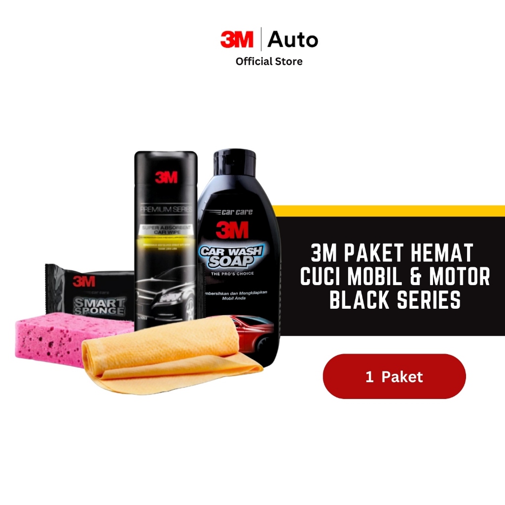 Jual 3M Paket Hemat Cuci Mobil dan Motor - Black Series - 7900B Car ...