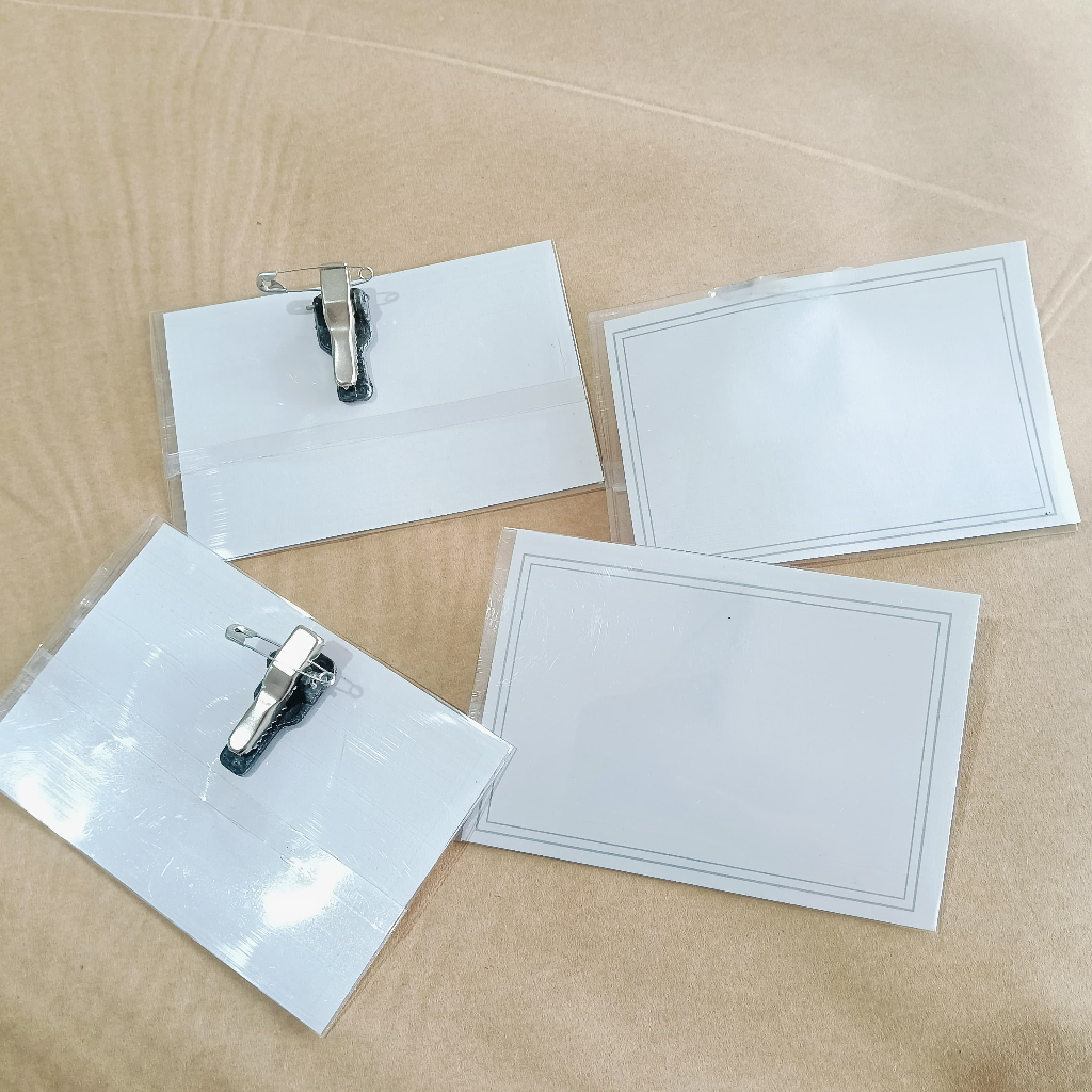 Jual 1 BUAH - NAME TAG PLASTIK ID CARD NAMA KARTU ULANGAN 10.5 CM X 7 ...