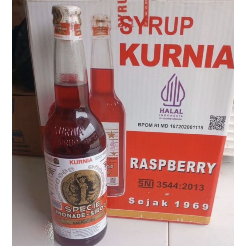 Jual syrup syirup sirup kurnia medan rasa rasbery cap patung botol ...