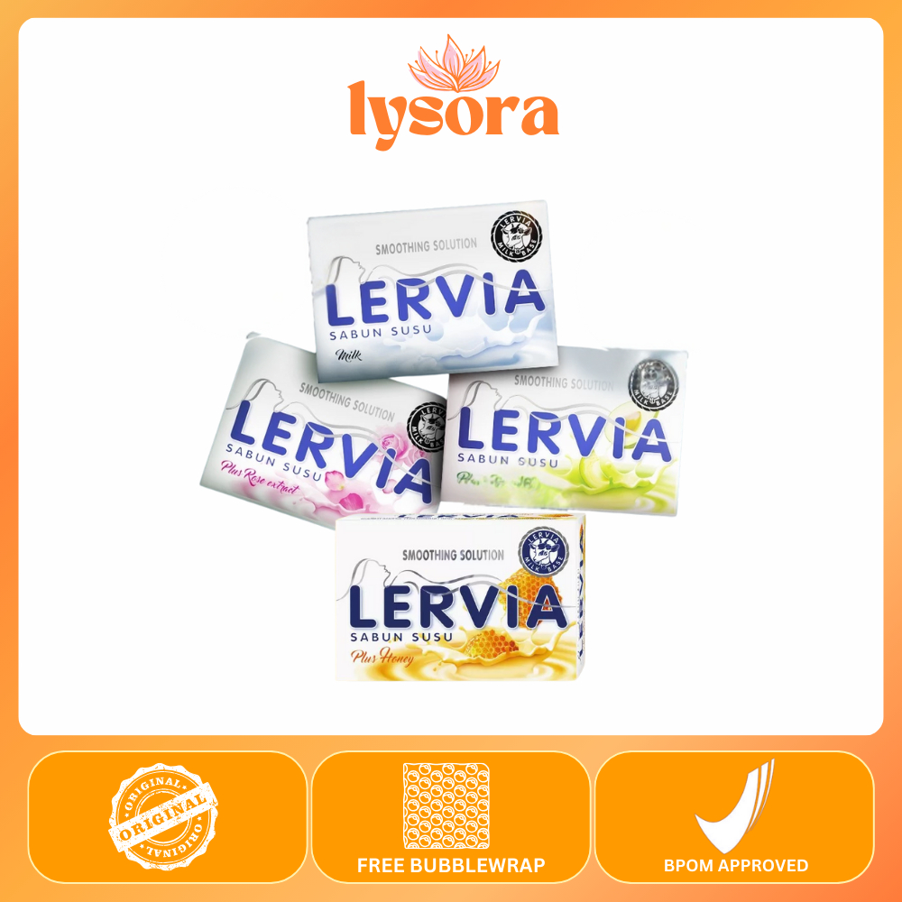 Jual LERVIA Sabun Susu Mlik - Honey - Alpukat - Rose 90g | Shopee Indonesia