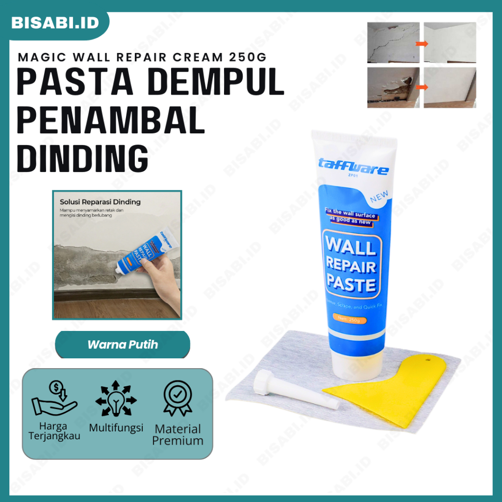 Jual Penambal Dinding Tembok Pasta Dempul Wall Repair Cream Instan ...