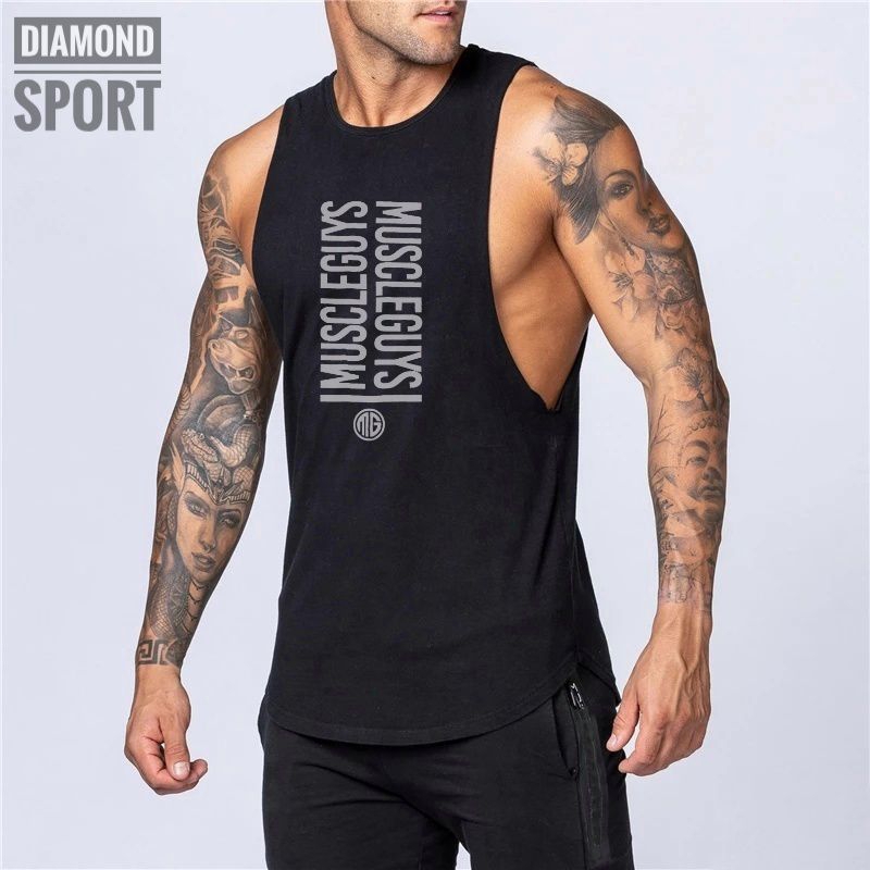 Jual SINGLET GYM FITNESS OLAHRAGA SINGLET LOWCUT PRIA LARI RUNNING ...