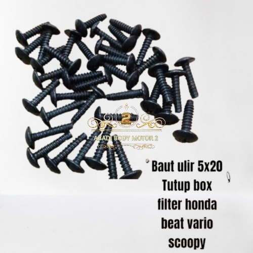 Jual (COD) - Baut skrup ulir 5x20 tutup box filter honda beat scoopy ...