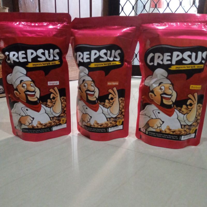 Jual Crepsus keripik usus 90 gram original BBQ spicy | Shopee Indonesia