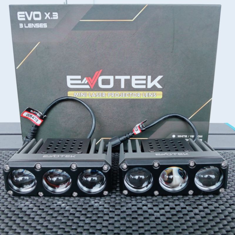 Jual EVOTEX X3 MINILASER PROJECTOR LENS EVO X3 TRIPLE LENS 60 W | Shopee Indonesia