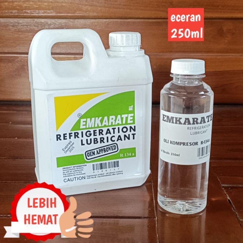 Jual oli kompresor kulkas EMKARATE Refrigeration Lubricant R 134a ...