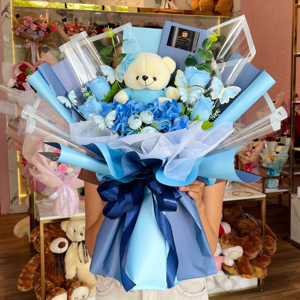 Jual Buket Bunga Boneka Valentine Kado Ulang Tahun Anniversary | Shopee ...