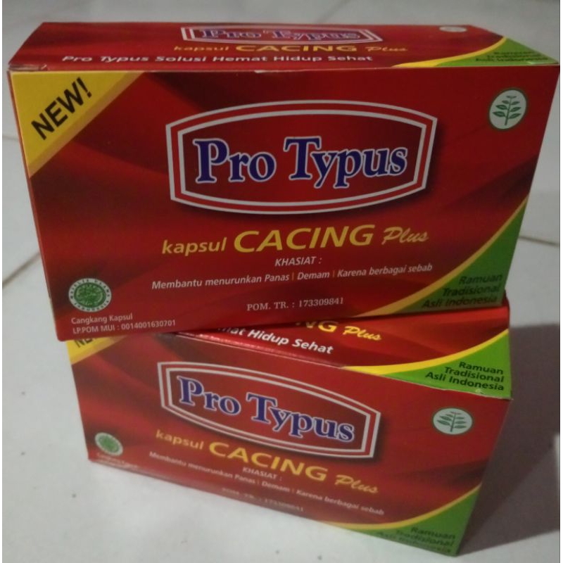 Jual Pro Typus Cacing Plus Kapsul | Shopee Indonesia