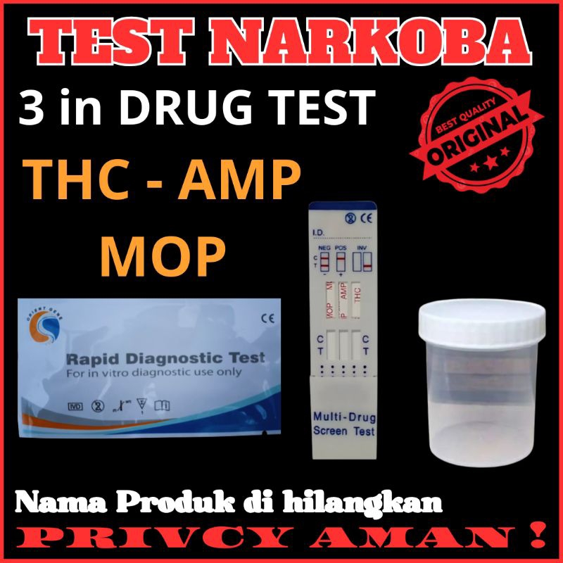 Jual DRUG ABUSE TEST NARKOBA 6P - 5P - 3P ALAT TEST URIN URINE BBN ...