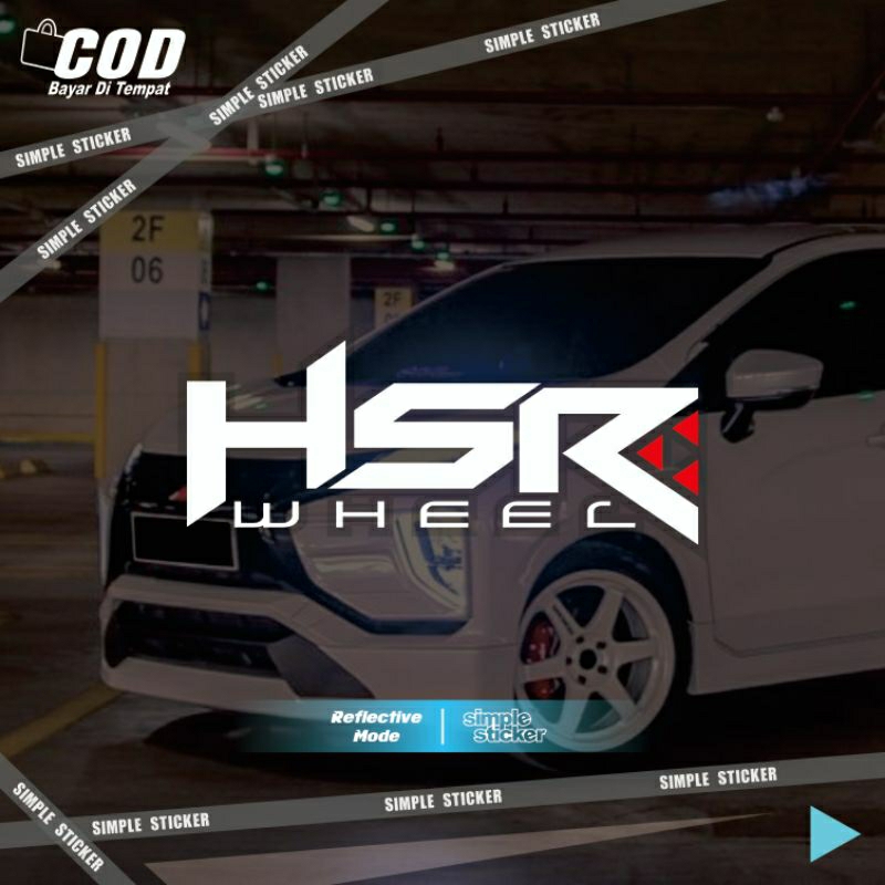 Jual sticker HSR WHEEL | sticker cutting reflective menyala | Shopee ...
