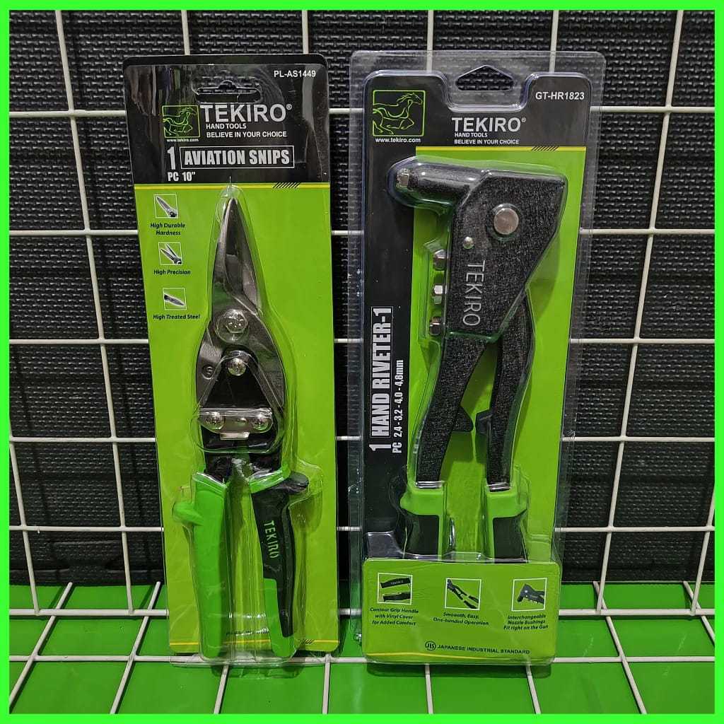 Jual Tang Rivet Hand Riveter Tekiro Dan Gunting Baja Ringan 10 inch ...