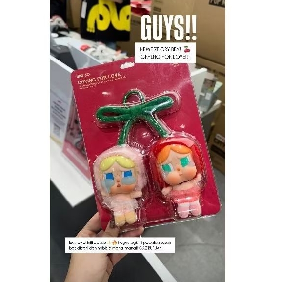 Jual POPM*RT Crying For Love Cherry Charm | Shopee Indonesia